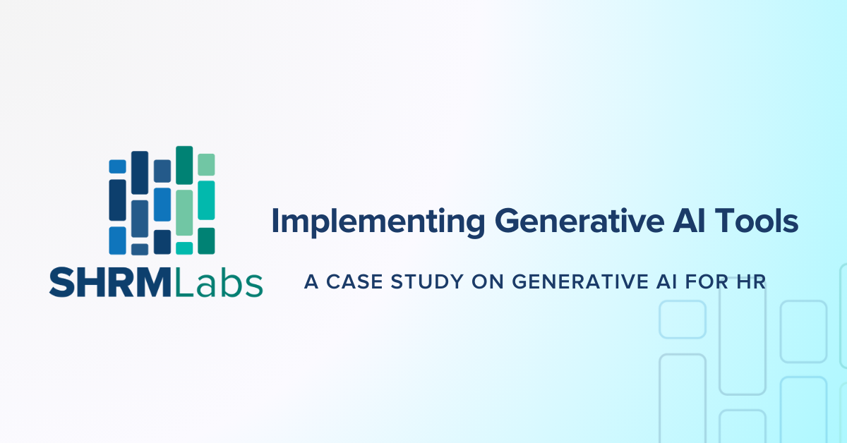 Implementing Generative AI Tools
